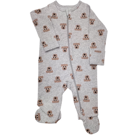 Wonder Nation Baby Gender Neutral Zip Front Footed Sleep N Play Pajamas ...