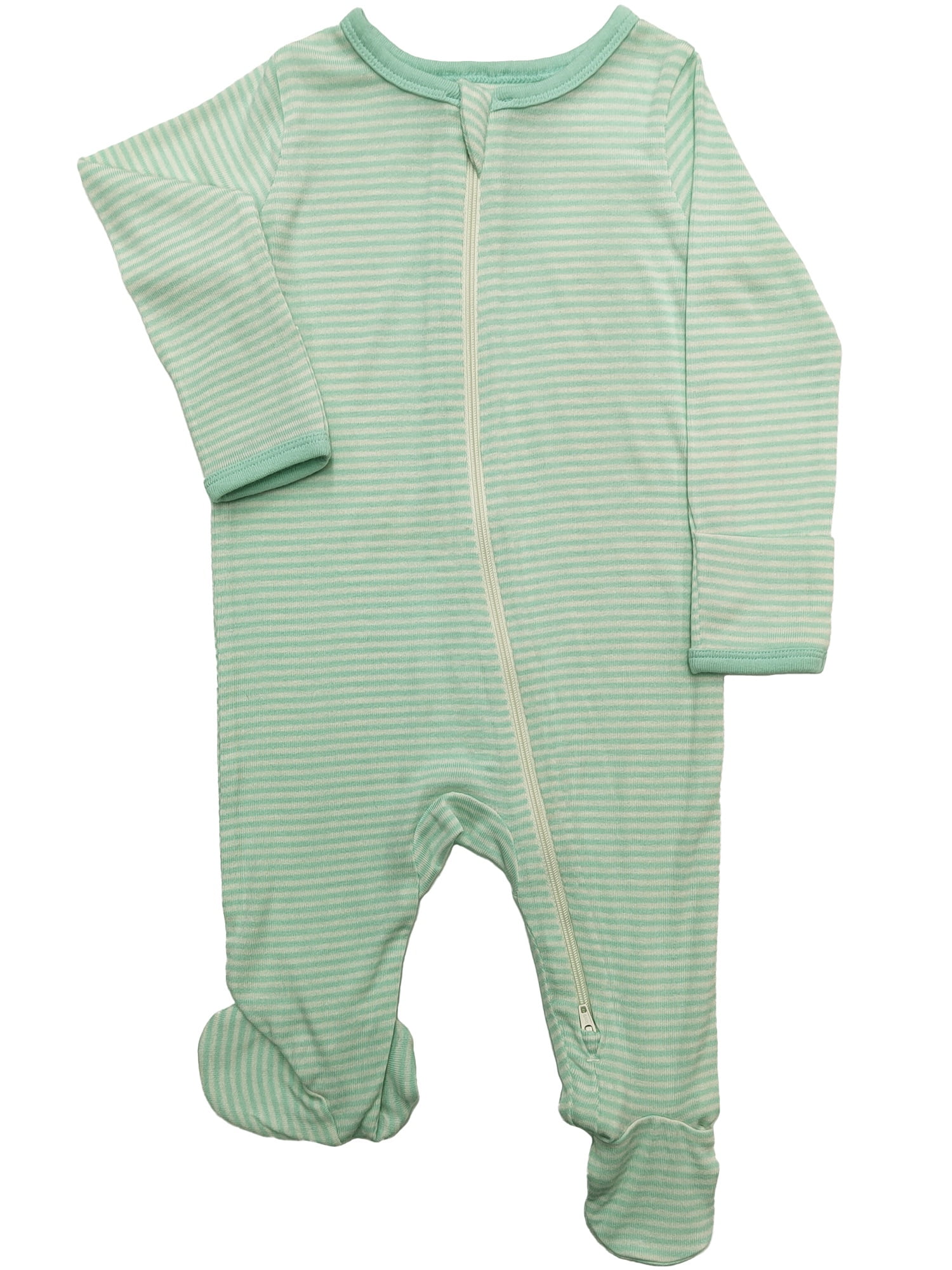 Wonder Nation Baby Gender Neutral Zip Front Footed Sleep N Play Pajamas ...