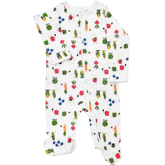Wonder Nation Baby Gender Neutral Zip Front Footed Sleep N Play Pajamas ...