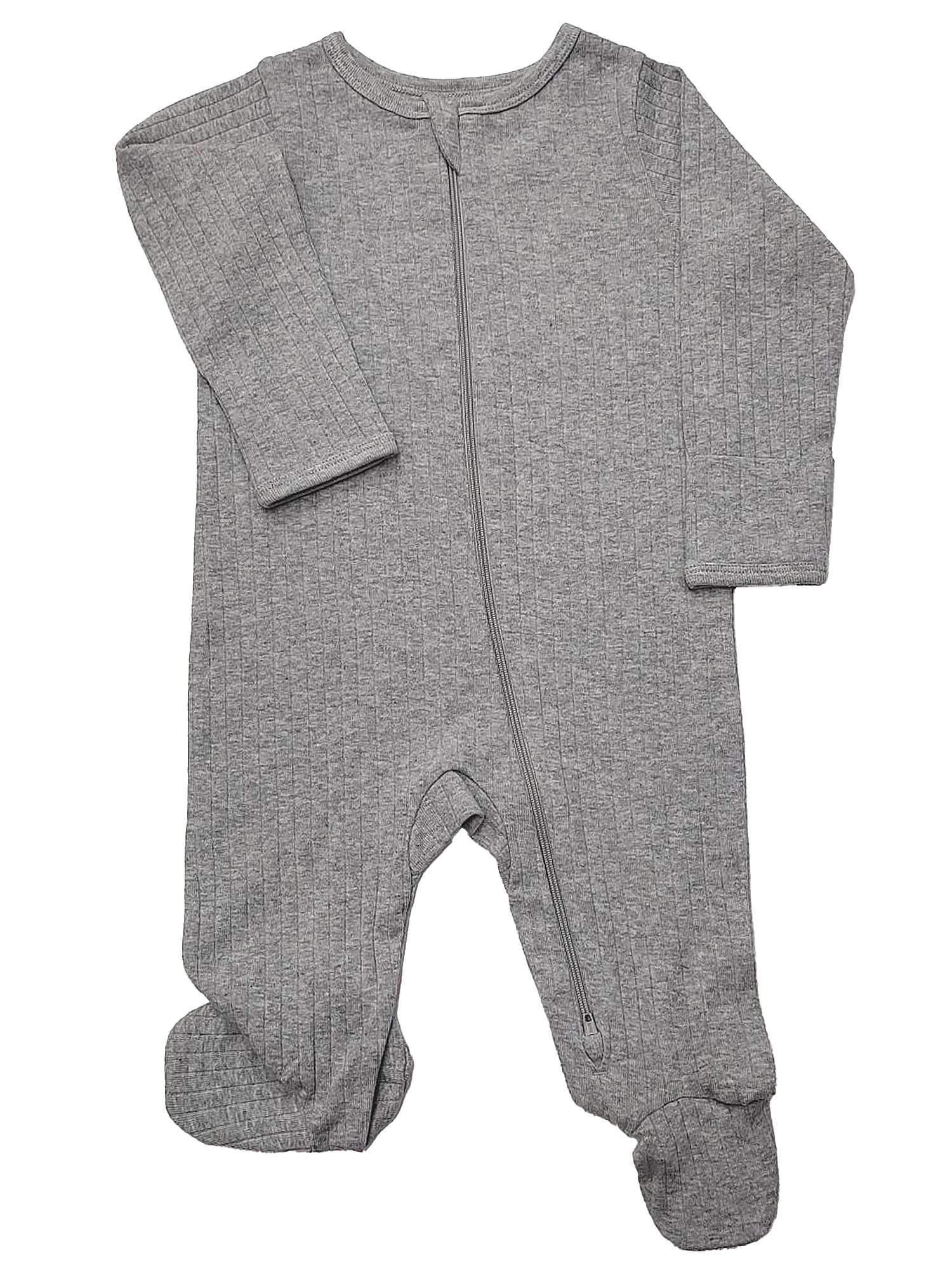 Wonder Nation Baby Gender Neutral Zip Front Footed Sleep N Play Pajamas ...