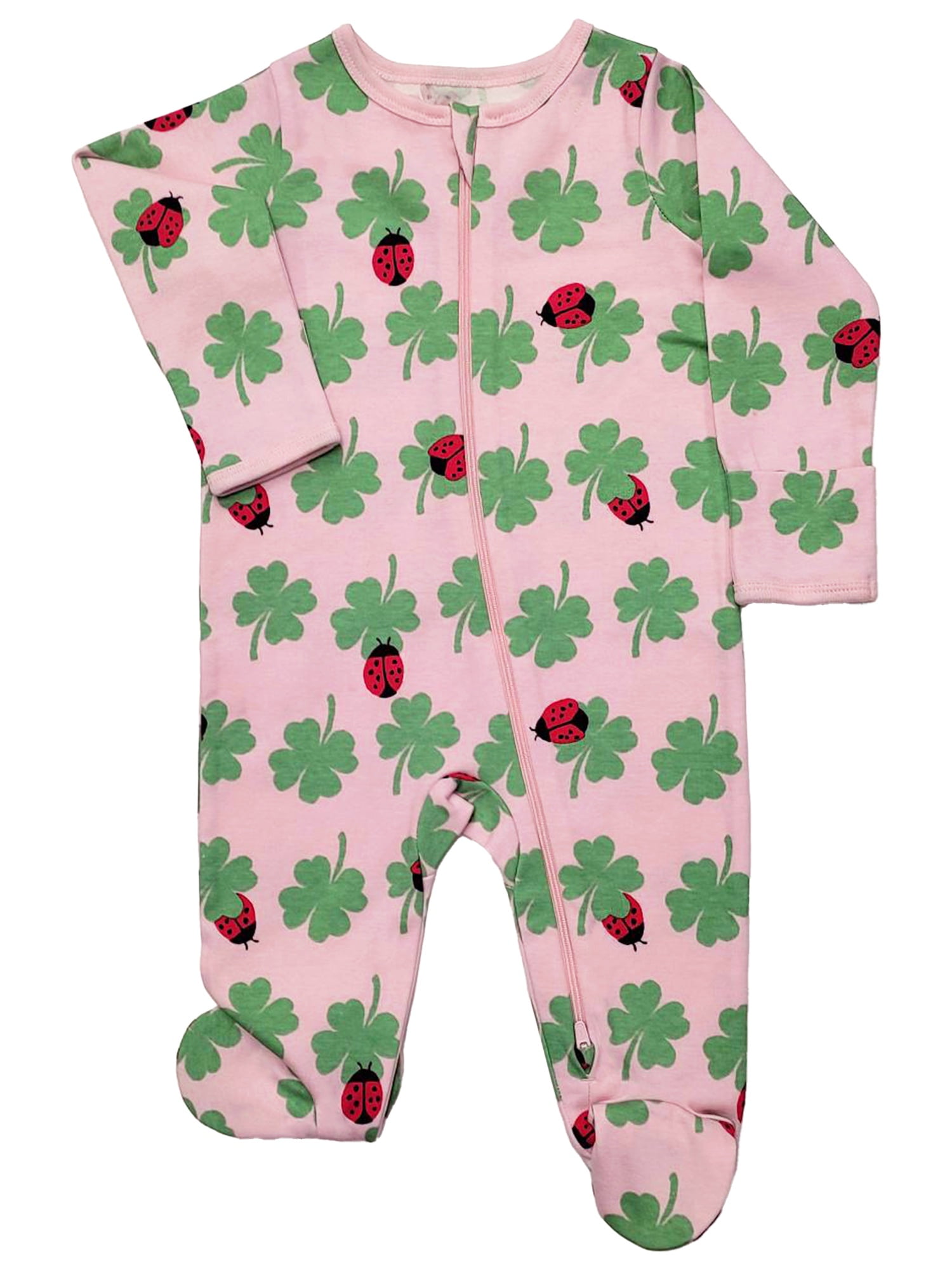 Wonder Nation Baby Gender Neutral Zip Front Footed Sleep N Play Pajamas ...