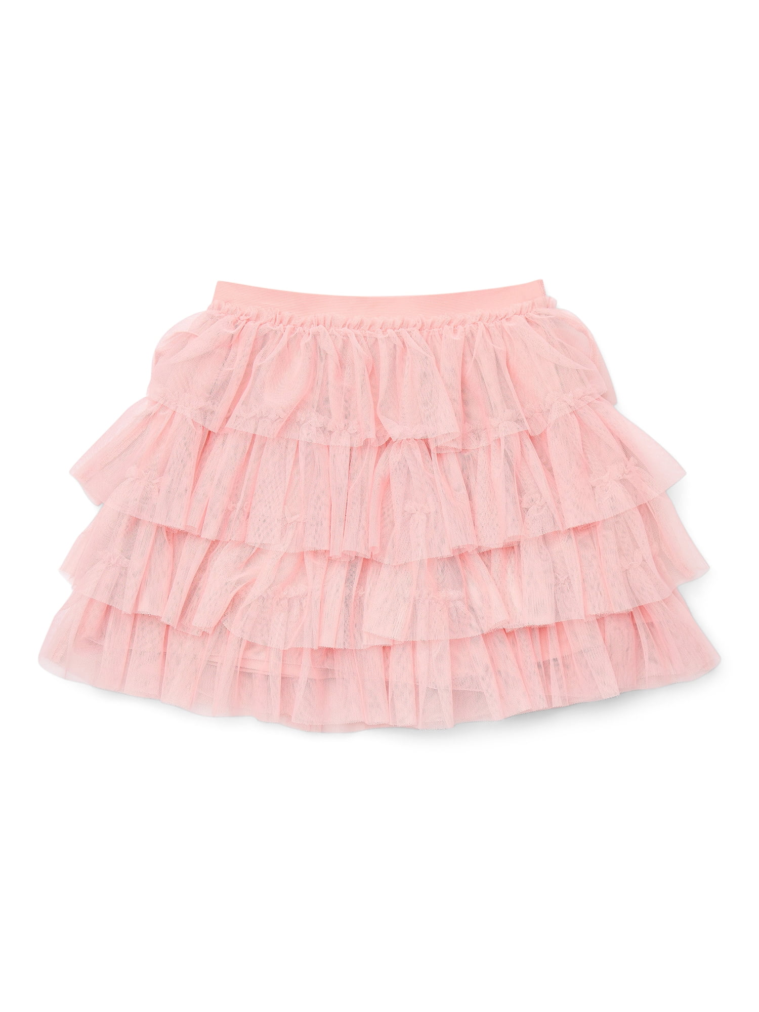 Wonder Nation Little Girls Mesh Tiered Skirt, Sizes 4-10 - Walmart.com