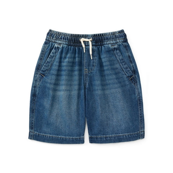Wonder Nation Boys' Pull On Denim Shorts, Sizes 4-16 & Husky - Walmart.com