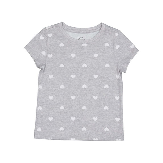 Wonder Nation Girls Short Sleeve Kid Tough T-Shirt, Sizes 4-18 & Plus ...