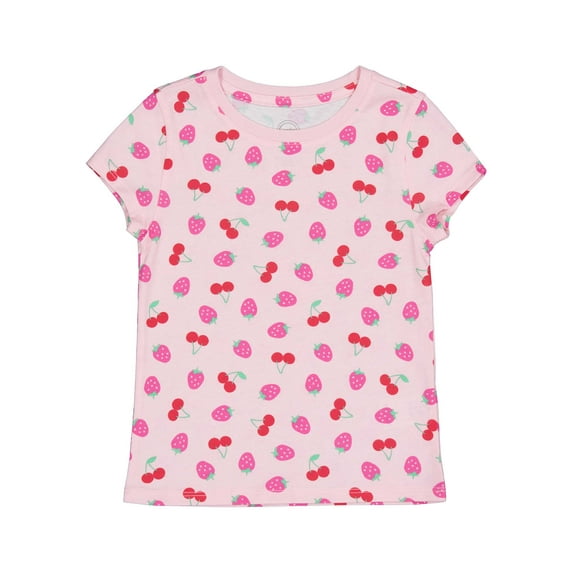 Wonder Nation Girls Short Sleeve Kid Tough T-Shirt, Sizes 4-18 & Plus ...