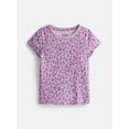 Wonder Nation Girls Kid Tough Tee with Short Sleeves, Sizes 4-18 & Plus ...