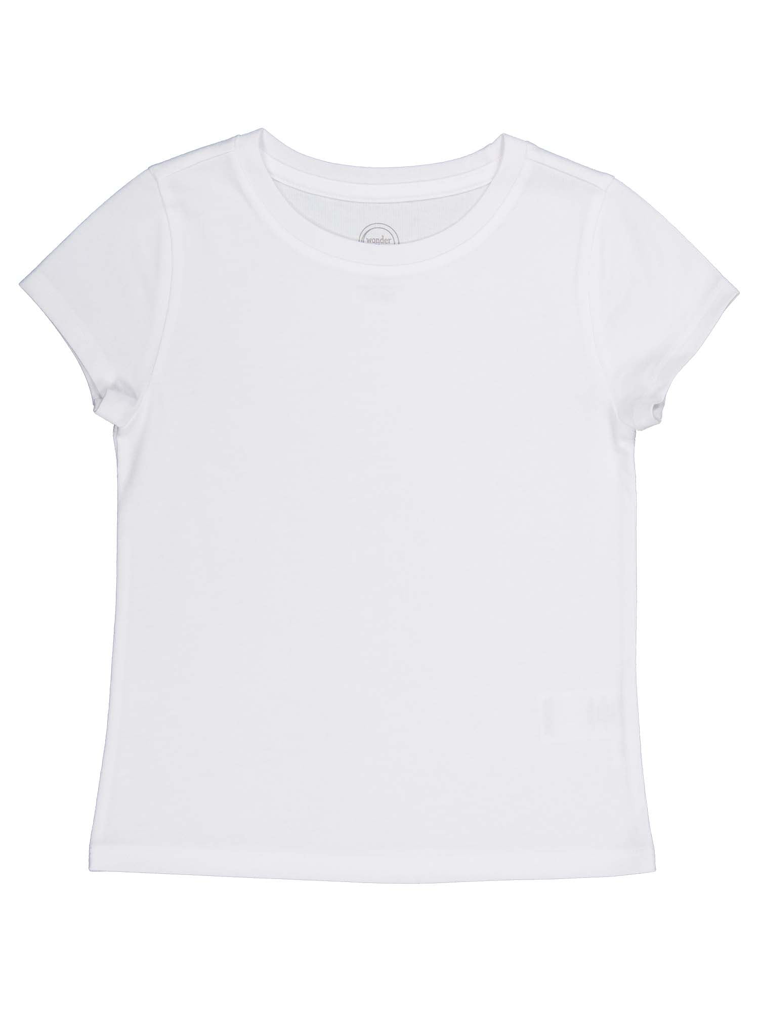 Wonder Nation Girls Short Sleeve Kid Tough T-Shirt, Sizes 4-18 & Plus ...
