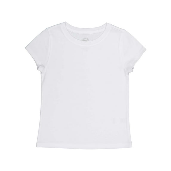 Wonder Nation Girls Short Sleeve Kid Tough T-Shirt, Sizes 4-18 & Plus ...