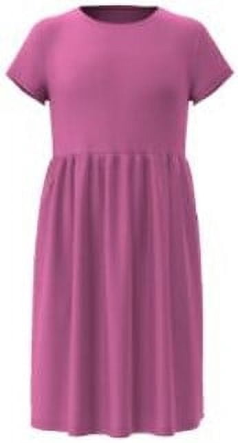 Wonder Nation Girls Play Dress with Short Sleeves, Sizes 4-18 & Plus ...