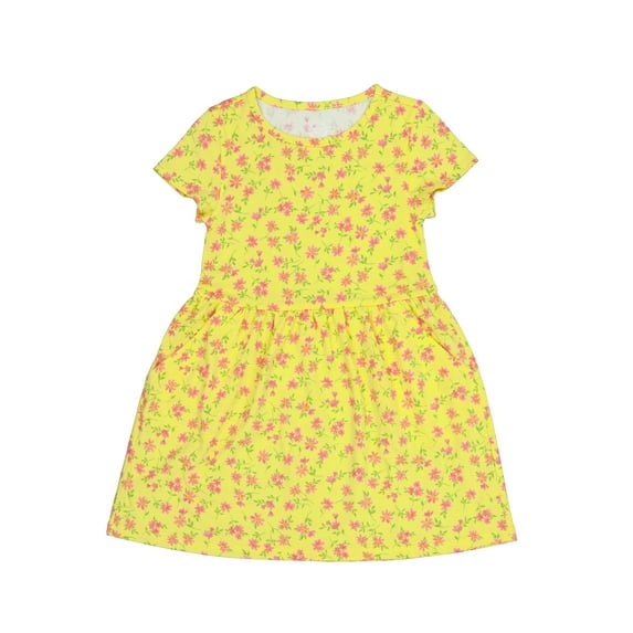 Wonder Nation Girl's Short Sleeve Play Dress, Sizes 4-18 & Plus ...