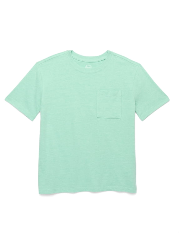 Wonder Nation Boys Long Sleeve Heavyweight Boxy T-Shirt, 3-Pack, Sizes ...