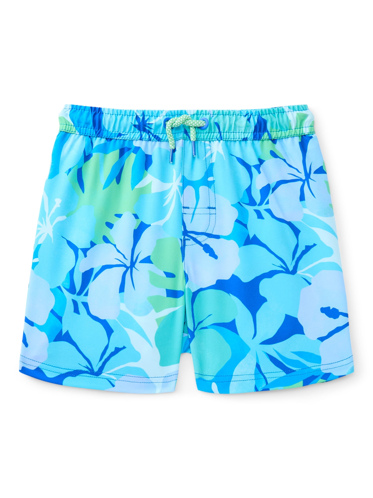 Wonder Nation Baby and Toddler Quick- Dry Swim Trunk, Sizes 12M-5T ...
