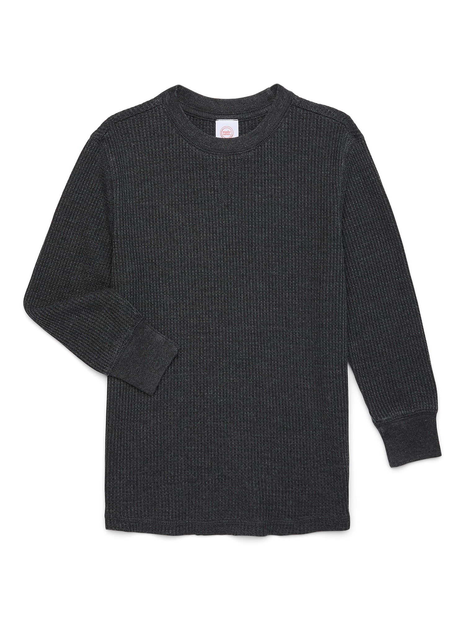 Wonder Nation Boys Thermal Top with Long Sleeves, Sizes 4-18 - Walmart.com