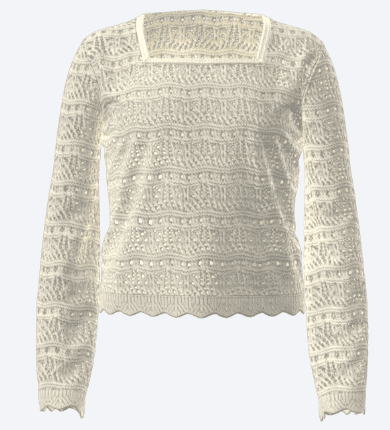 Wonder Nation Tween Girls Crochet Top with Long Sleeves, Sizes 4-16 ...