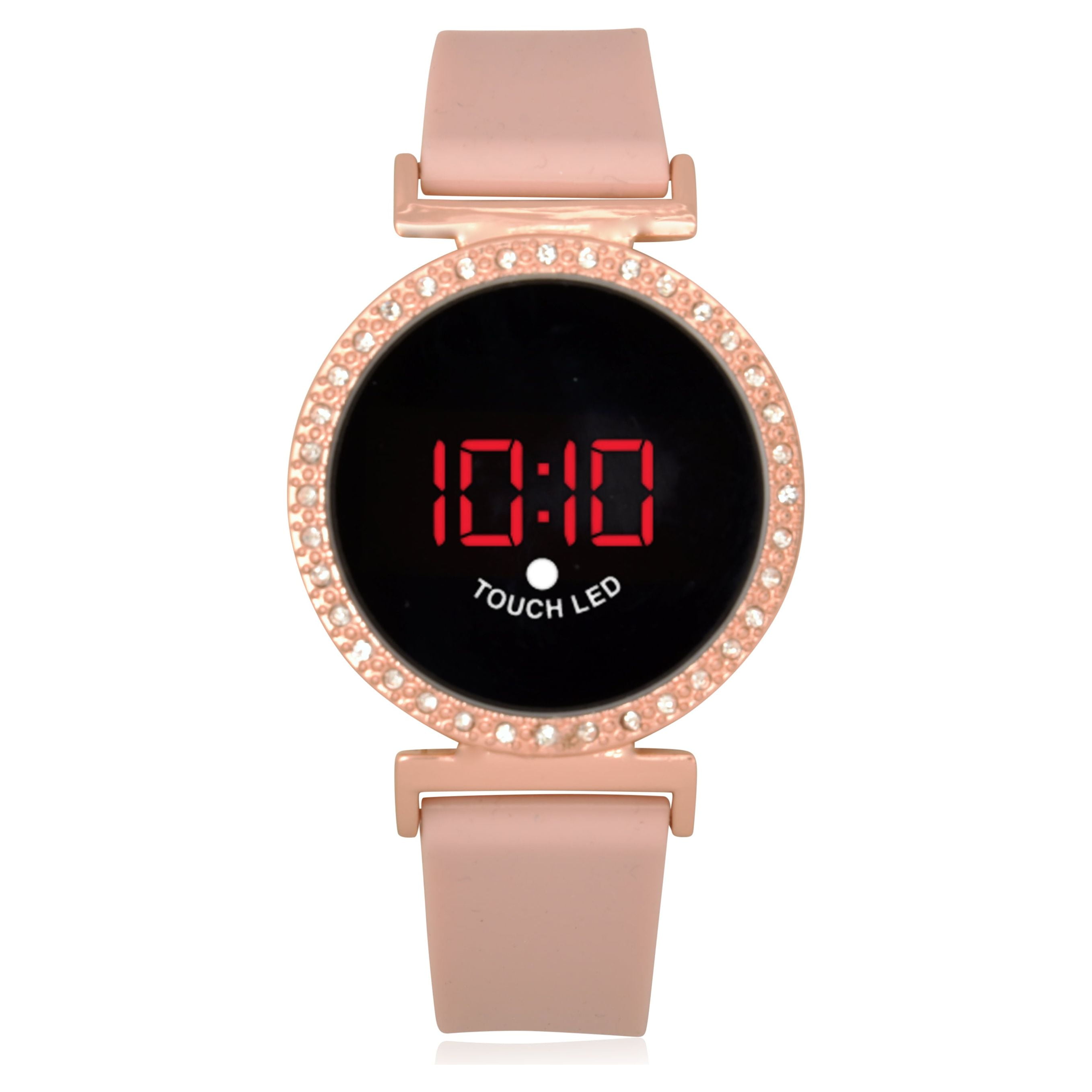 WN4071WM01 Rosegold and Pink LED Watch - Walmart.com