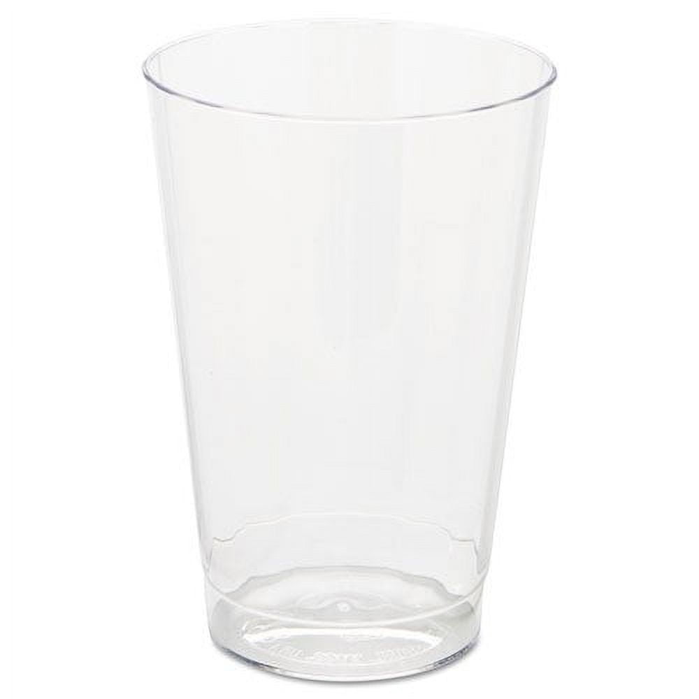 WNA Classic Crystal Plastic Tumblers, 12 oz, Clear, Fluted, Tall, 20 ...