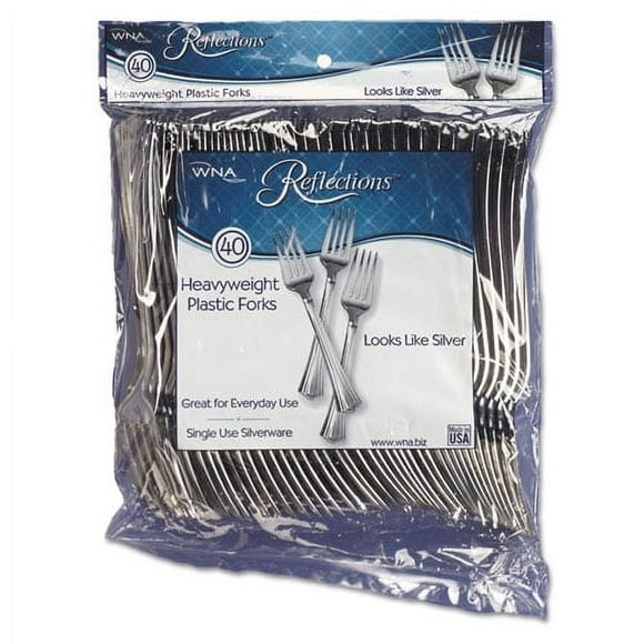 Silver Disposable Cutlery and Tableware for Parties and Events