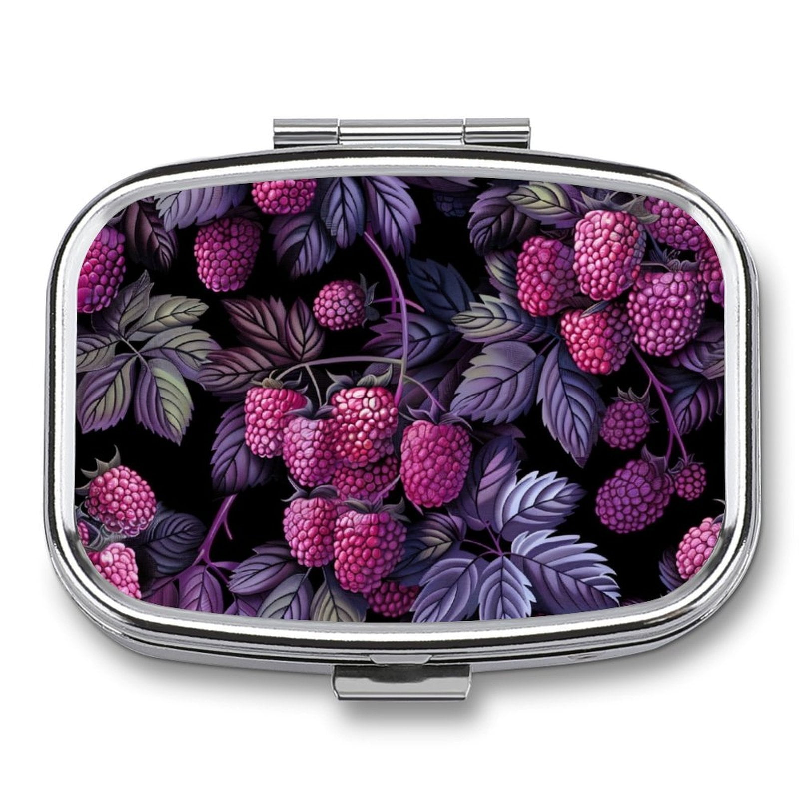 WNAGSB Artistic Loganberry Pattern 43 Small Pill Box, Metal Pill Box ...