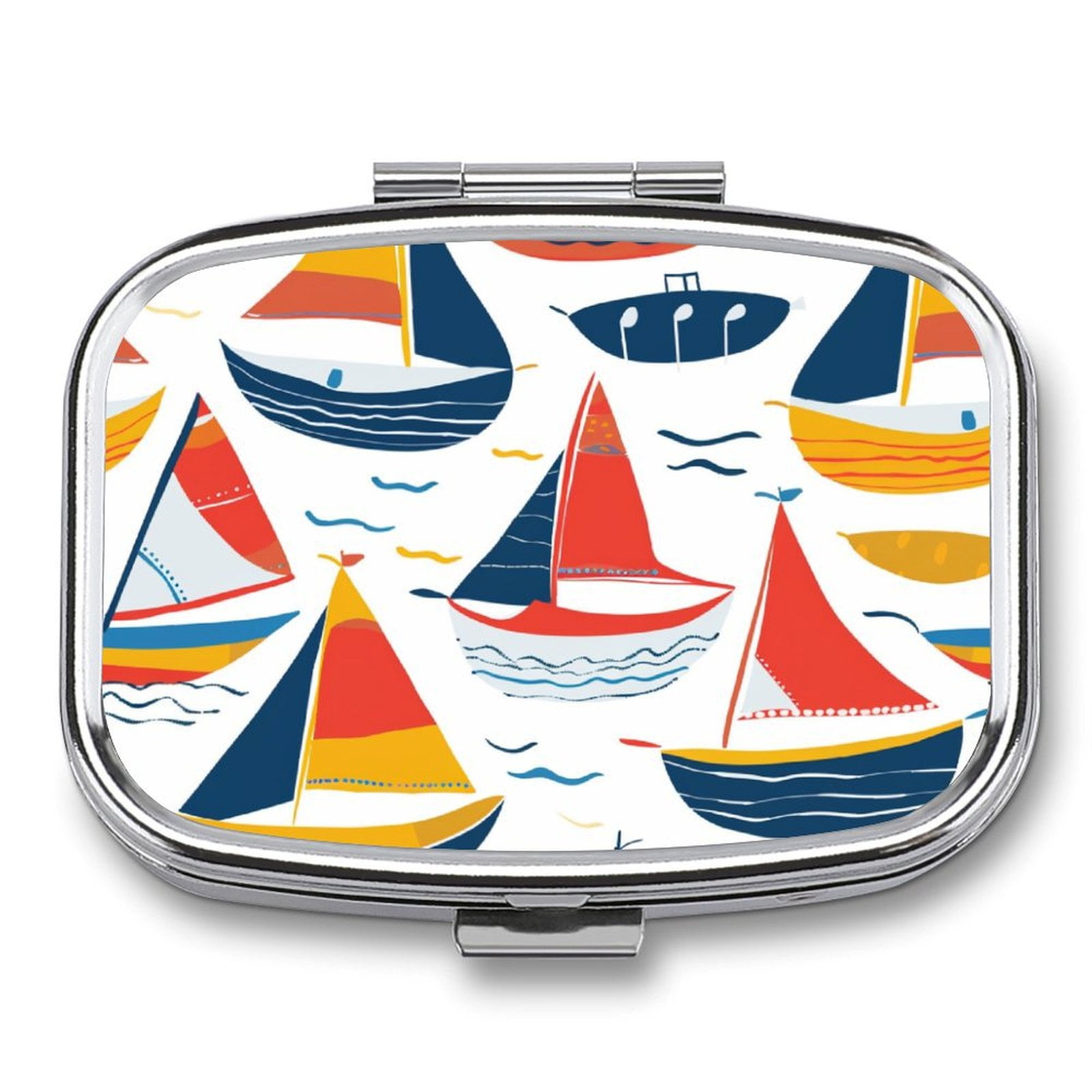 WNAGSB Boat Texture Delight 131 Small Pill Box, Metal Pill Box ...