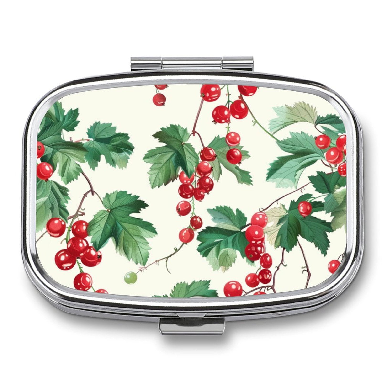 WNAGSB Charming Red Currants -389 Small Pill Box, Metal Pill Box ...