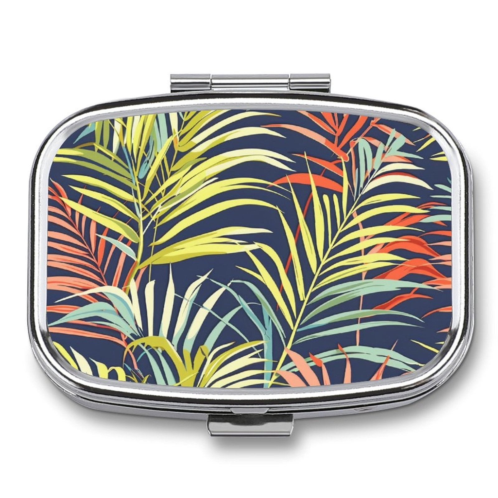 WNAGSB Classic Parlor Palm 295 Small Pill Box, Metal Pill Box Organizer ...