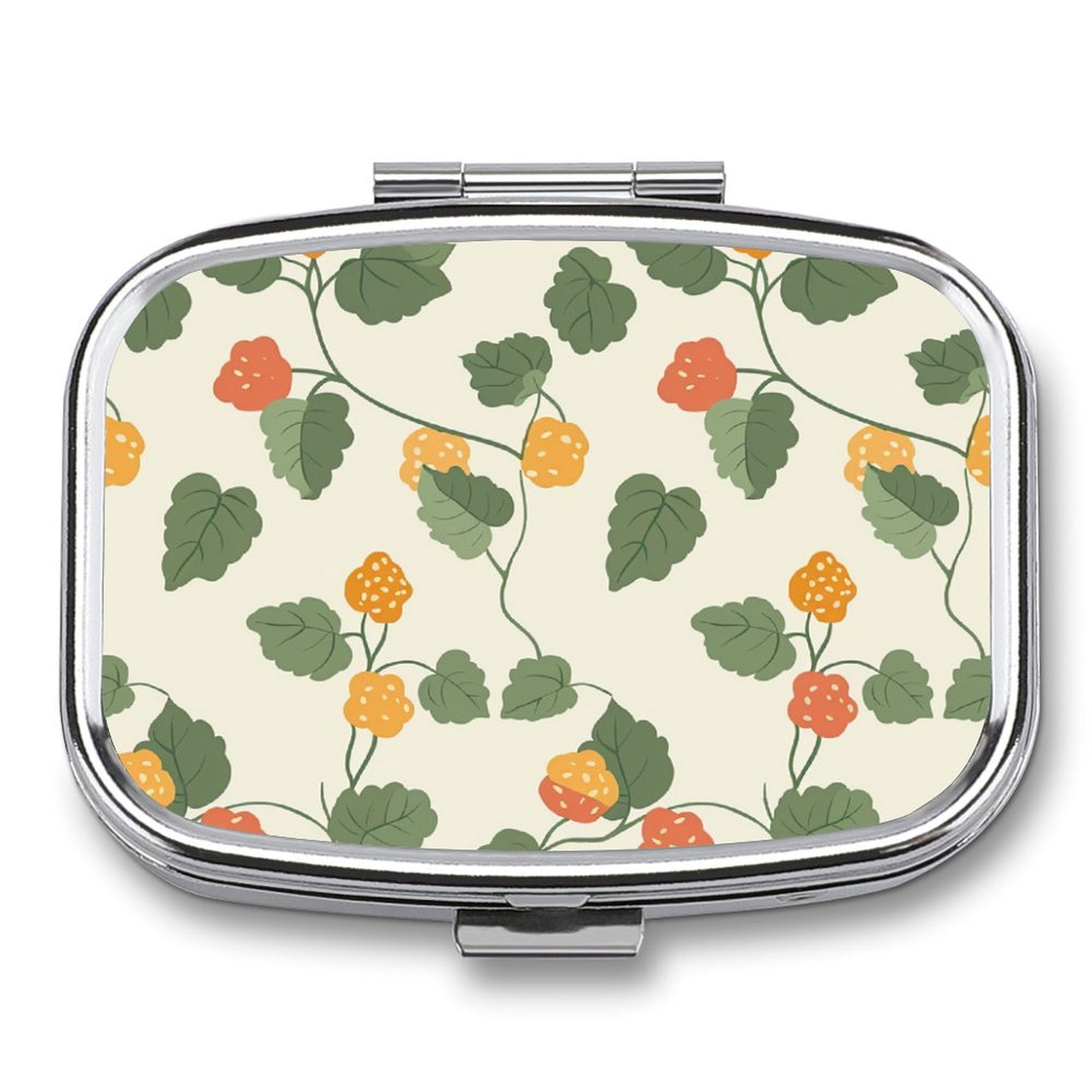 WNAGSB Lovely Cloudberry Pattern 601 Small Pill Box, Metal Pill Box ...