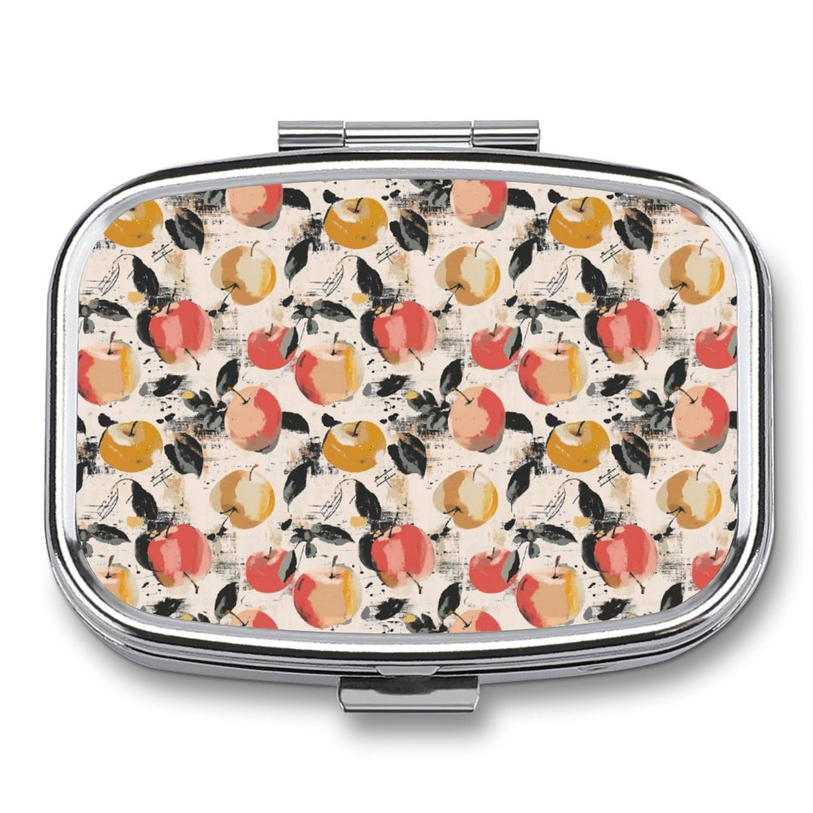 WNAGSB Melody Harvest-807 Small Pill Box, Metal Pill Box Organizer with ...