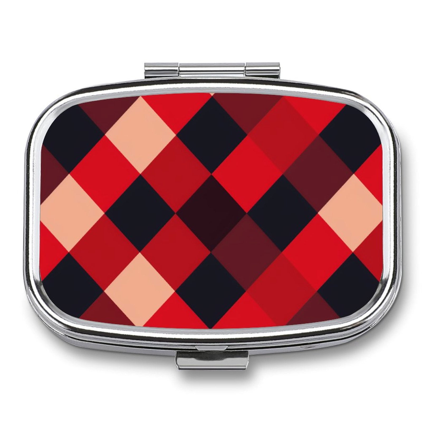 WNAGSB Sophisticated Argyle Print 329 Small Pill Box, Metal Pill Box ...