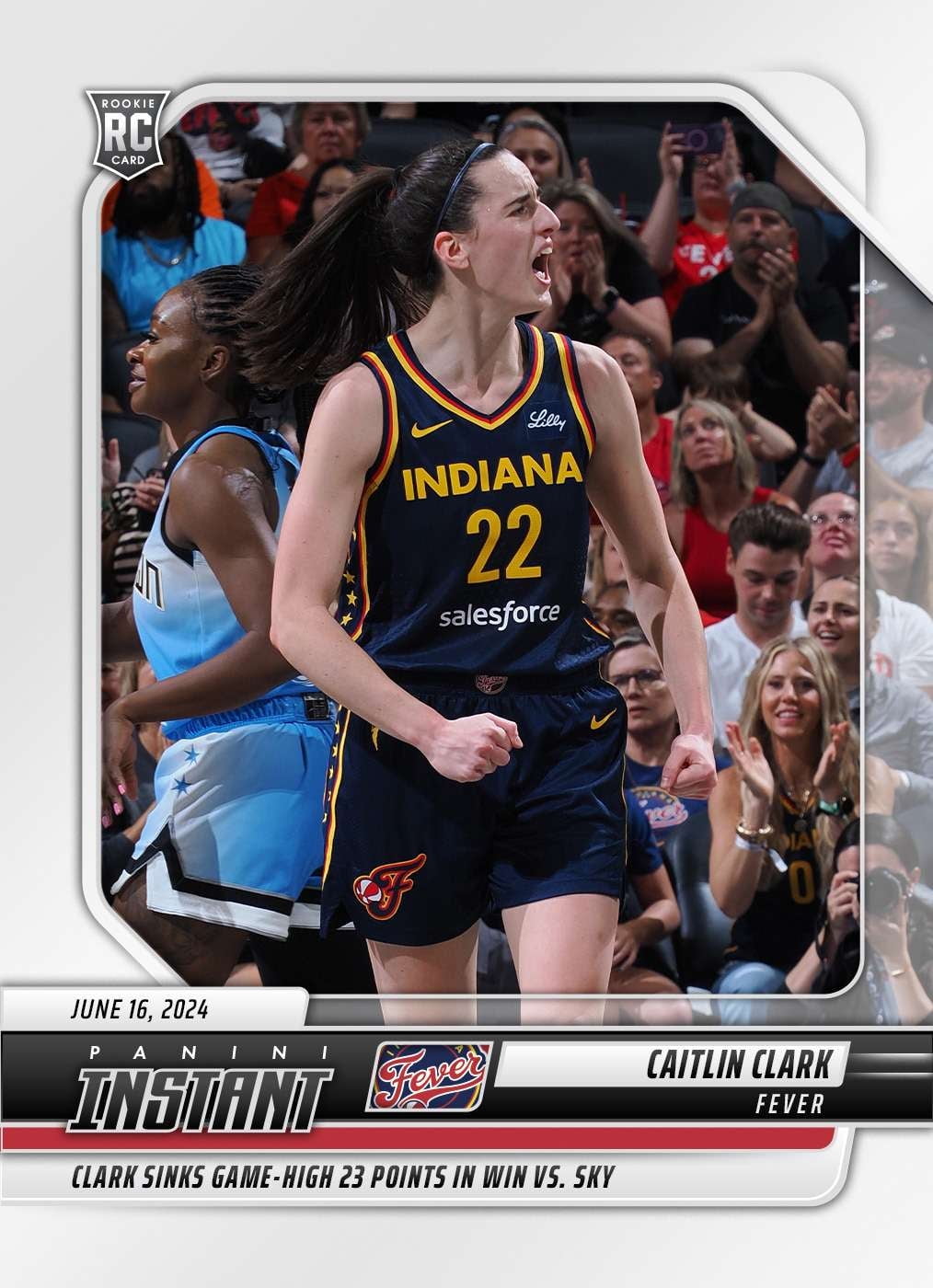WNBA 2024 Instant Basketball Caitlin Clark #72 (Rookie, Sinks Game-High ...
