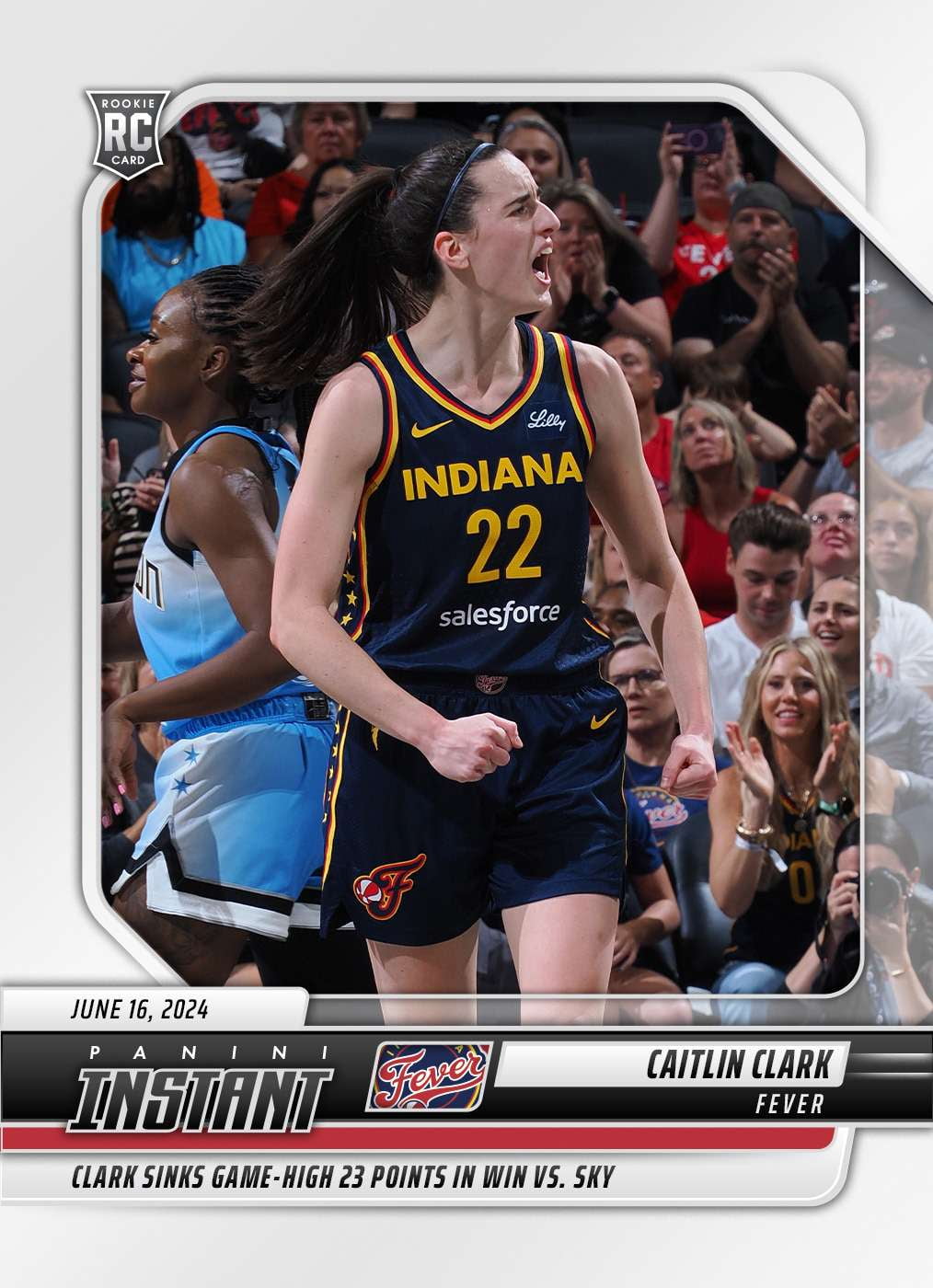 WNBA 2024 Instant Basketball Caitlin Clark #72 (Rookie, Sinks Game-High ...