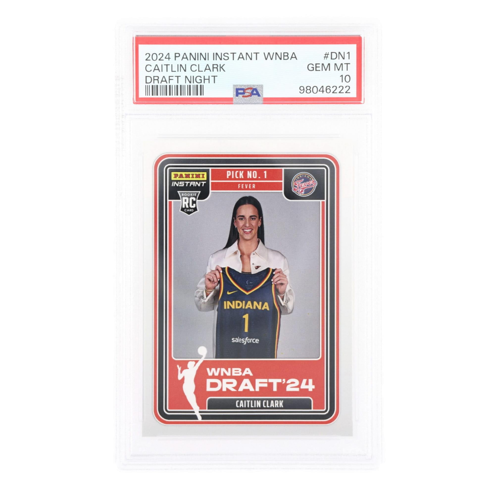 WNBA 2024 Panini Instant Caitlin Clark Draft Night #DN1 Rookie Card ...