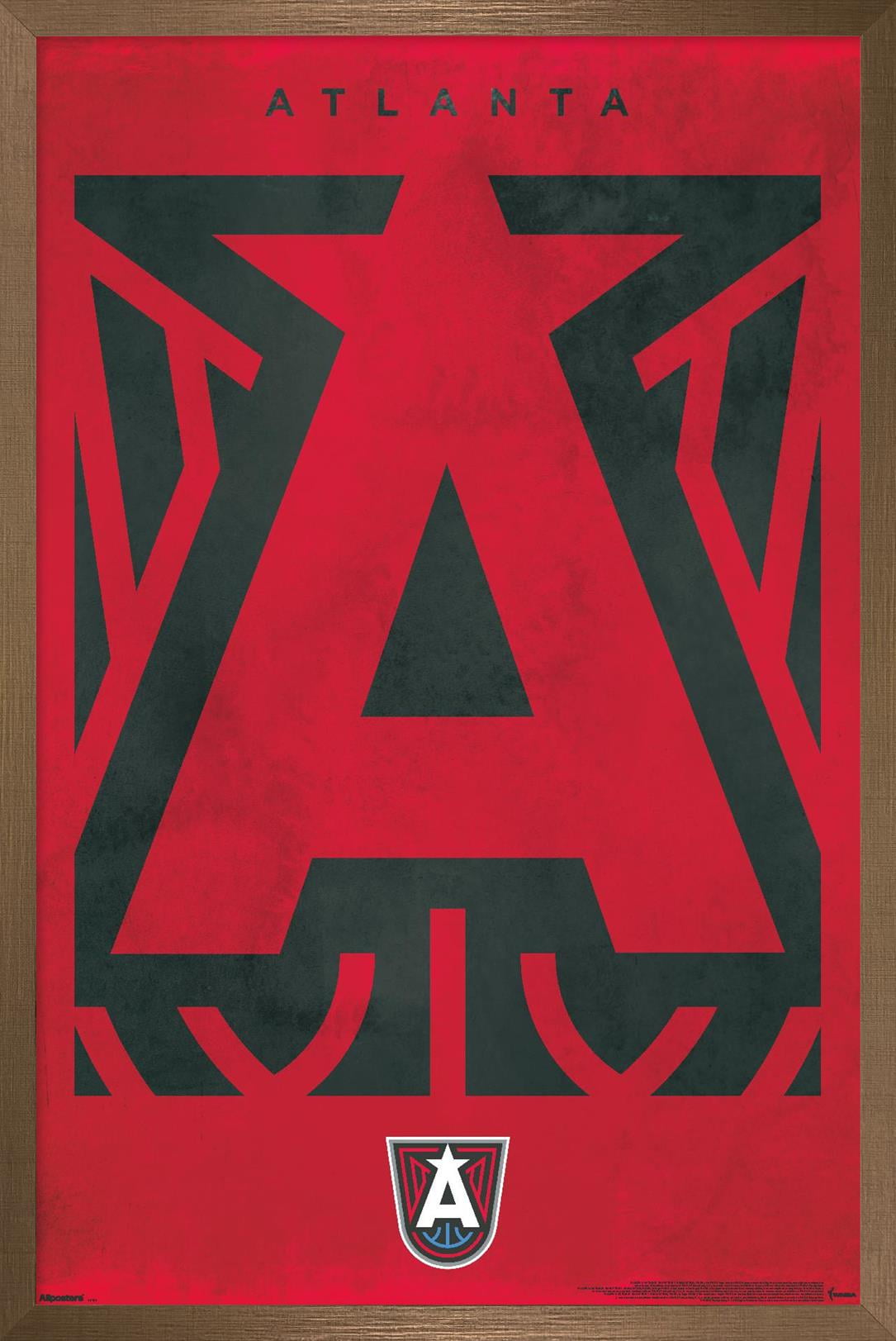 WNBA Atlanta Dream - Logo 25 Wall Poster, 22.375" x 34" Framed ...