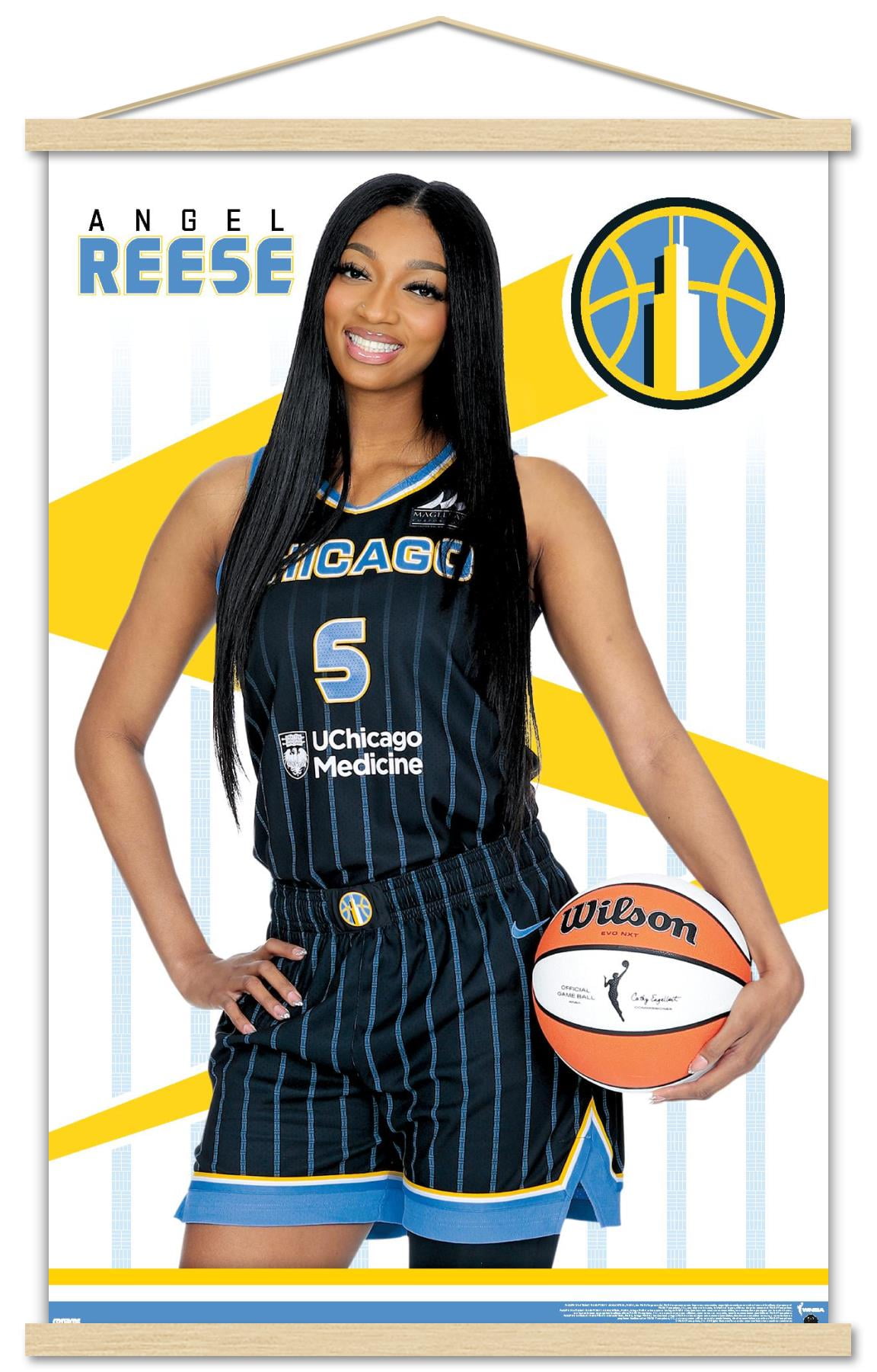 WNBA Chicago Sky - Angel Reese 24 Wall Poster with Magnetic Frame, 22. ...