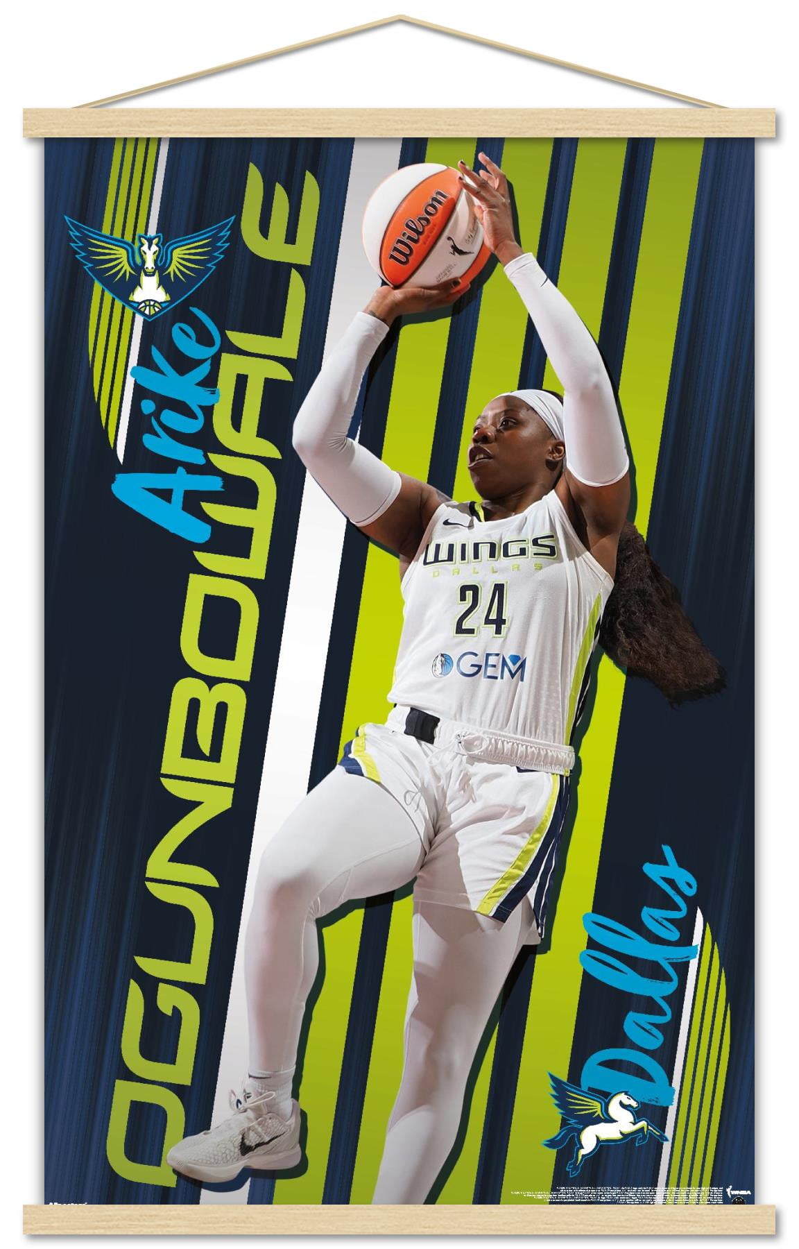 WNBA Dallas Wings - Arike Ogunbowale 25 Wall Poster with Magnetic Frame ...
