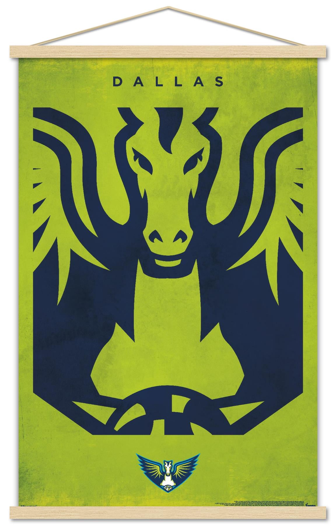 WNBA Dallas Wings - Logo 25 Wall Poster with Magnetic Frame, 22.375" x ...