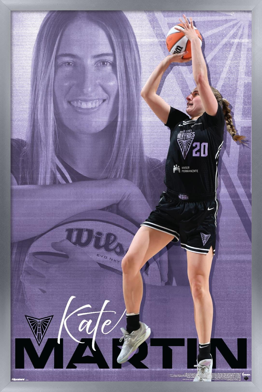WNBA Golden State Valkyries - Kate Martin 25 Wall Poster, 14.725" x 22. ...
