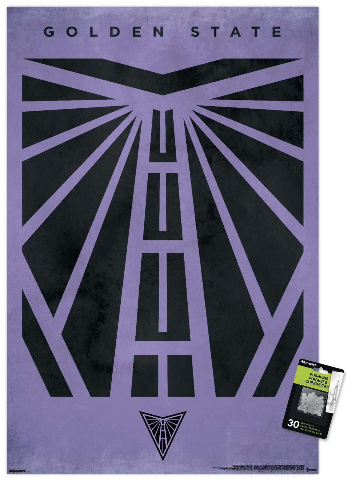 WNBA Golden State Valkyries - Logo 25 Wall Poster with Push Pins, 22. ...