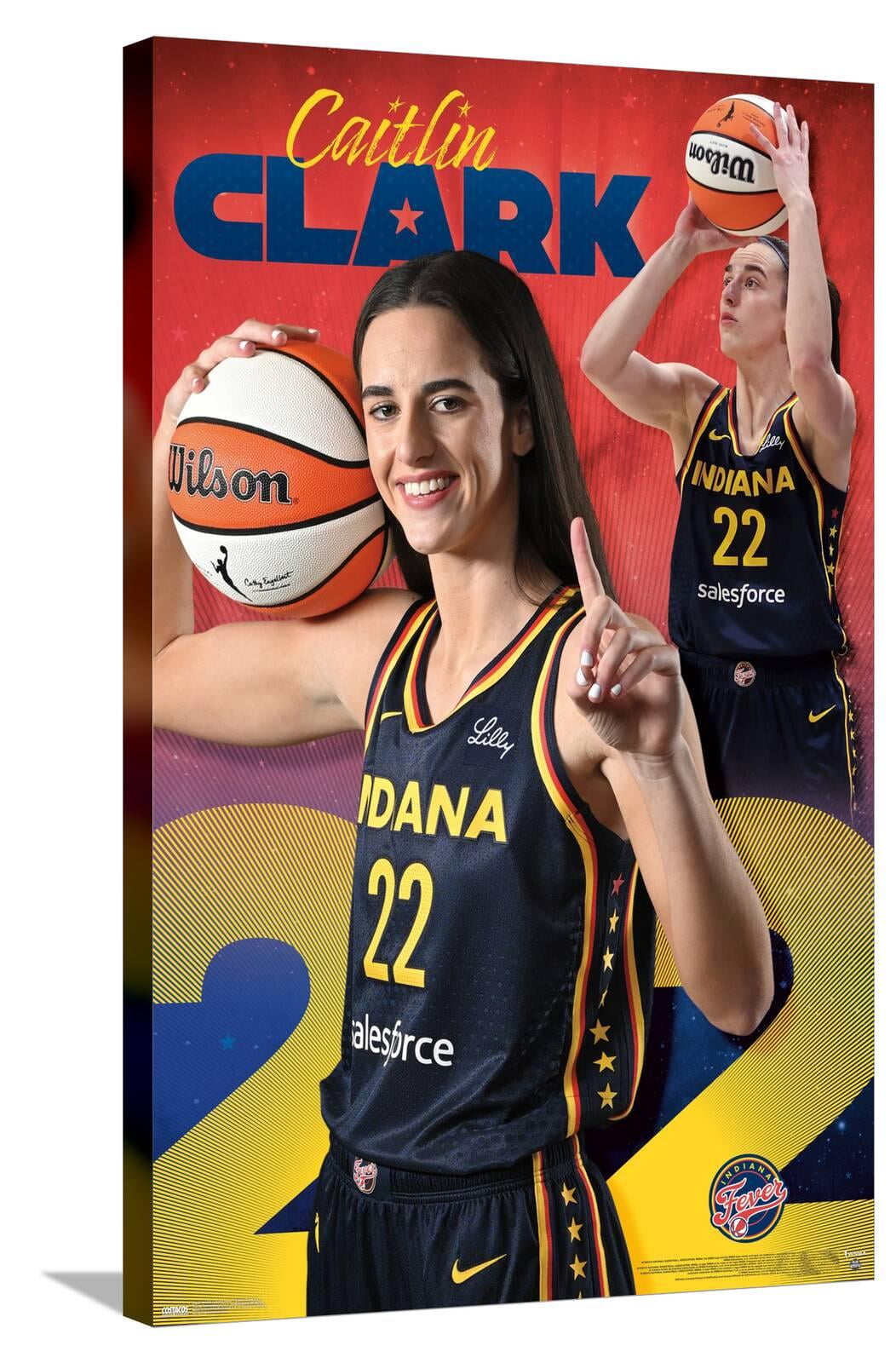WNBA Indiana Fever - Caitlin Clark 24 Canvas Wall Poster, 22.375" x 34 ...