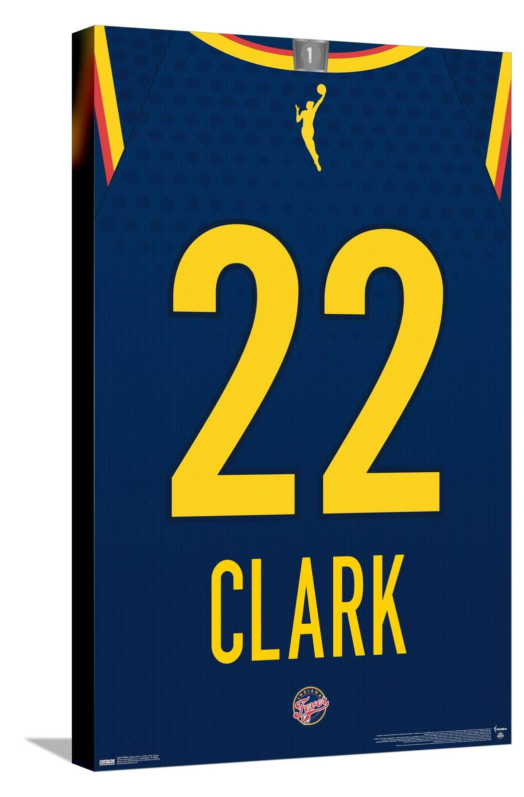 WNBA Indiana Fever - Caitlin Clark Jersey Canvas Wall Poster, 14.725" x ...