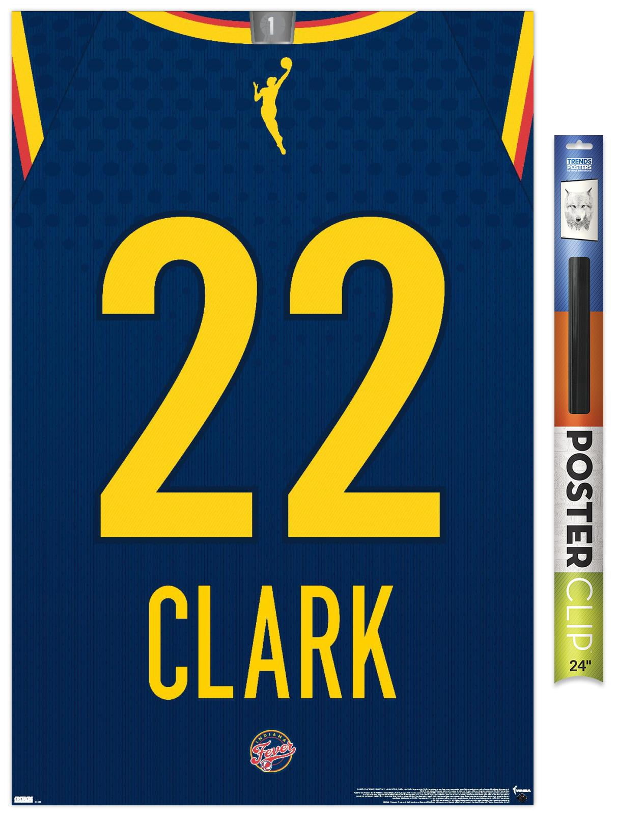 WNBA Indiana Fever - Caitlin Clark Jersey Wall Poster, 22.375" x 34 ...