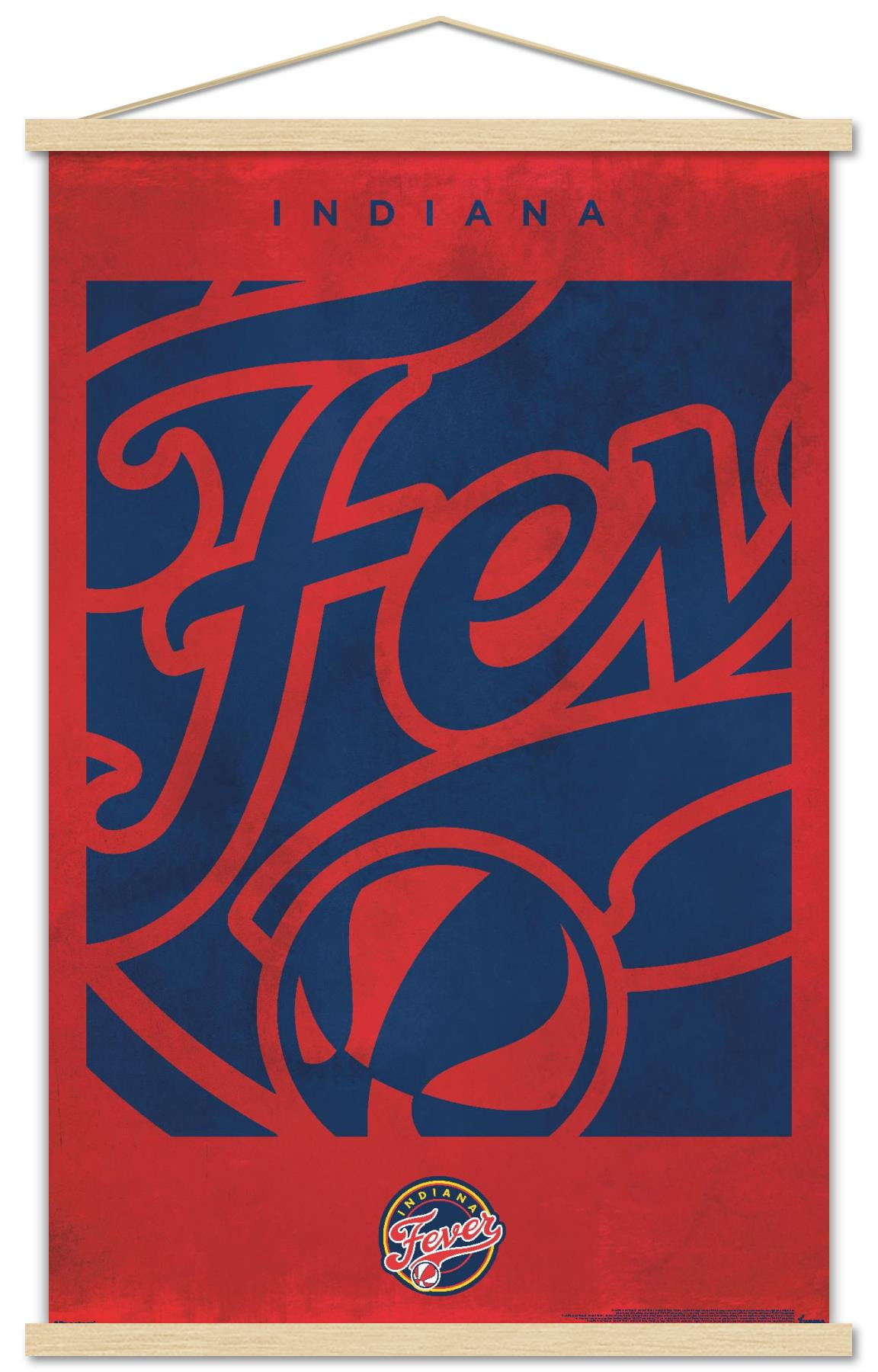 WNBA Indiana Fever - Logo 25 Wall Poster with Magnetic Frame, 22.375" x ...