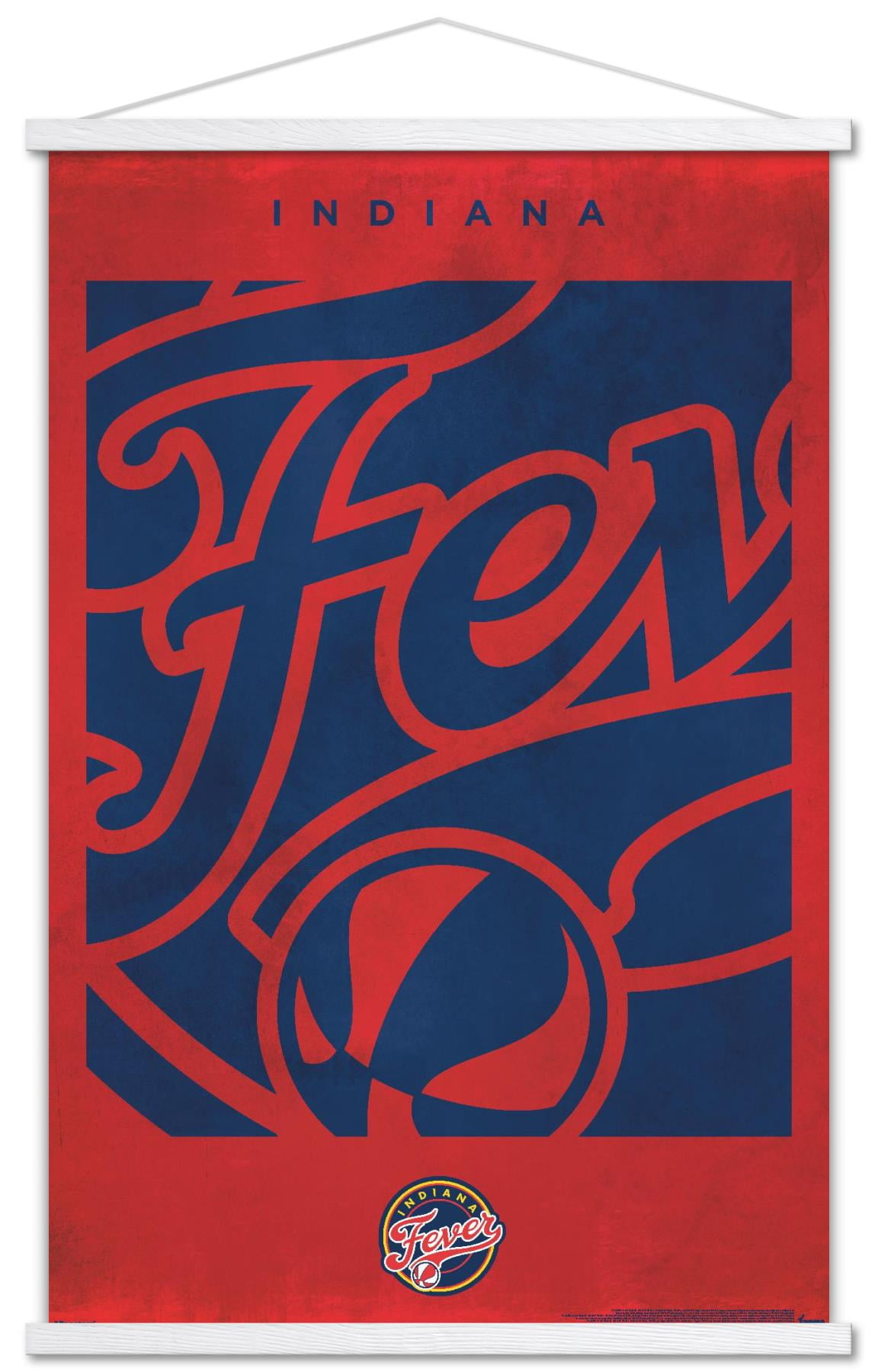 WNBA Indiana Fever - Logo 25 Wall Poster with Magnetic Frame, 22.375" x ...