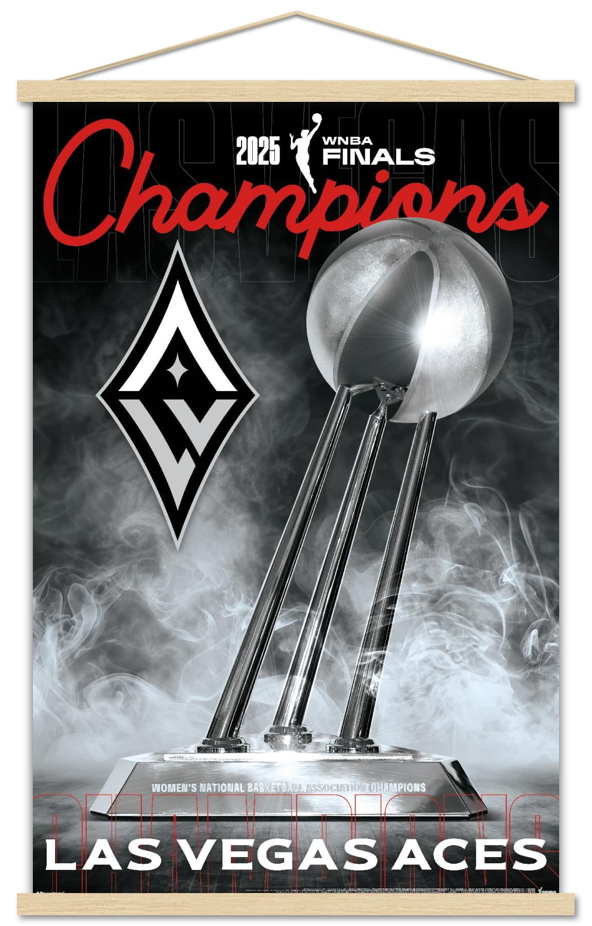 WNBA Las Vegas Aces - 2025 WNBA Finals Team Logo Wall Poster with ...