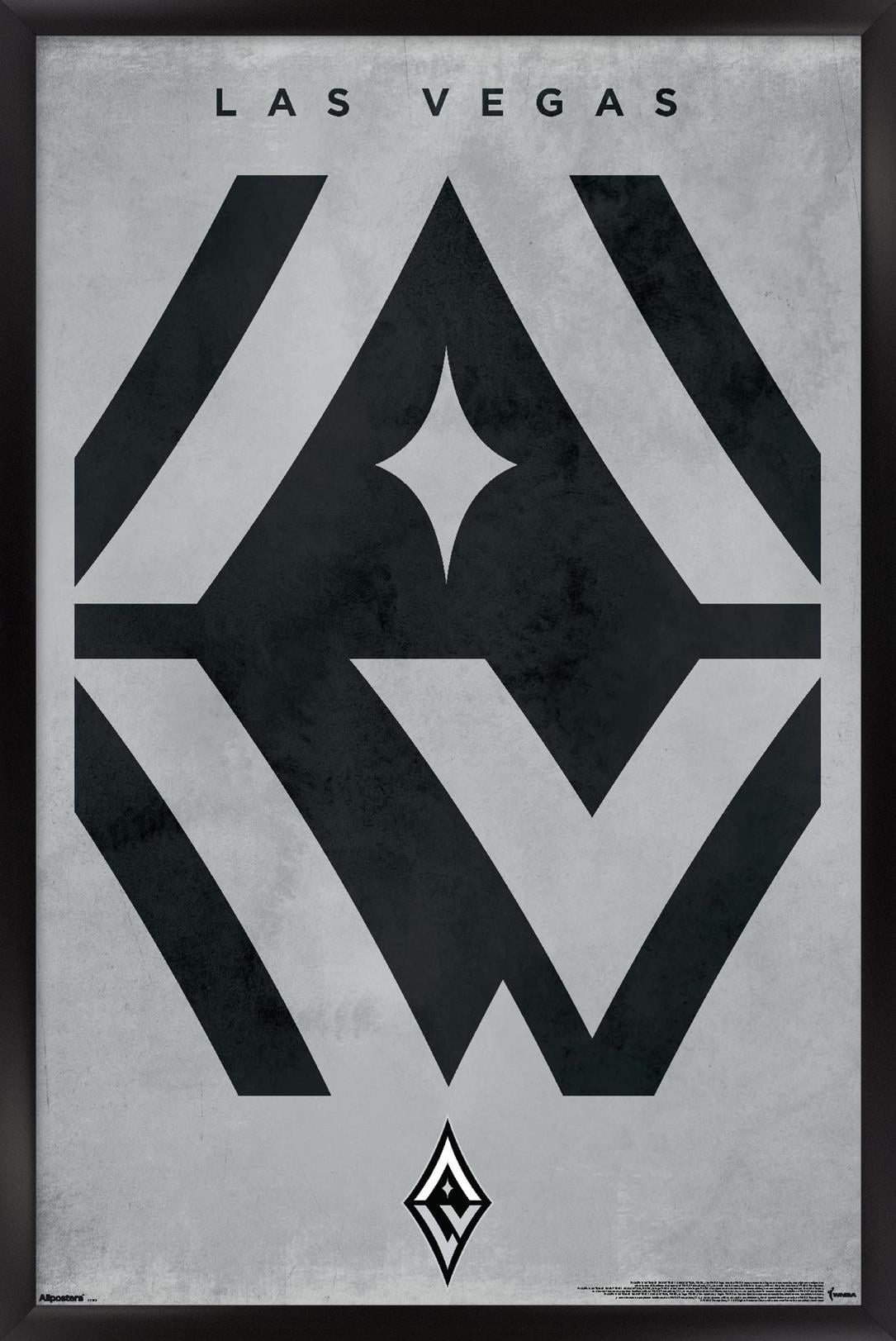 WNBA Las Vegas Aces - Logo 25 Wall Poster, 22.375" x 34" Framed ...