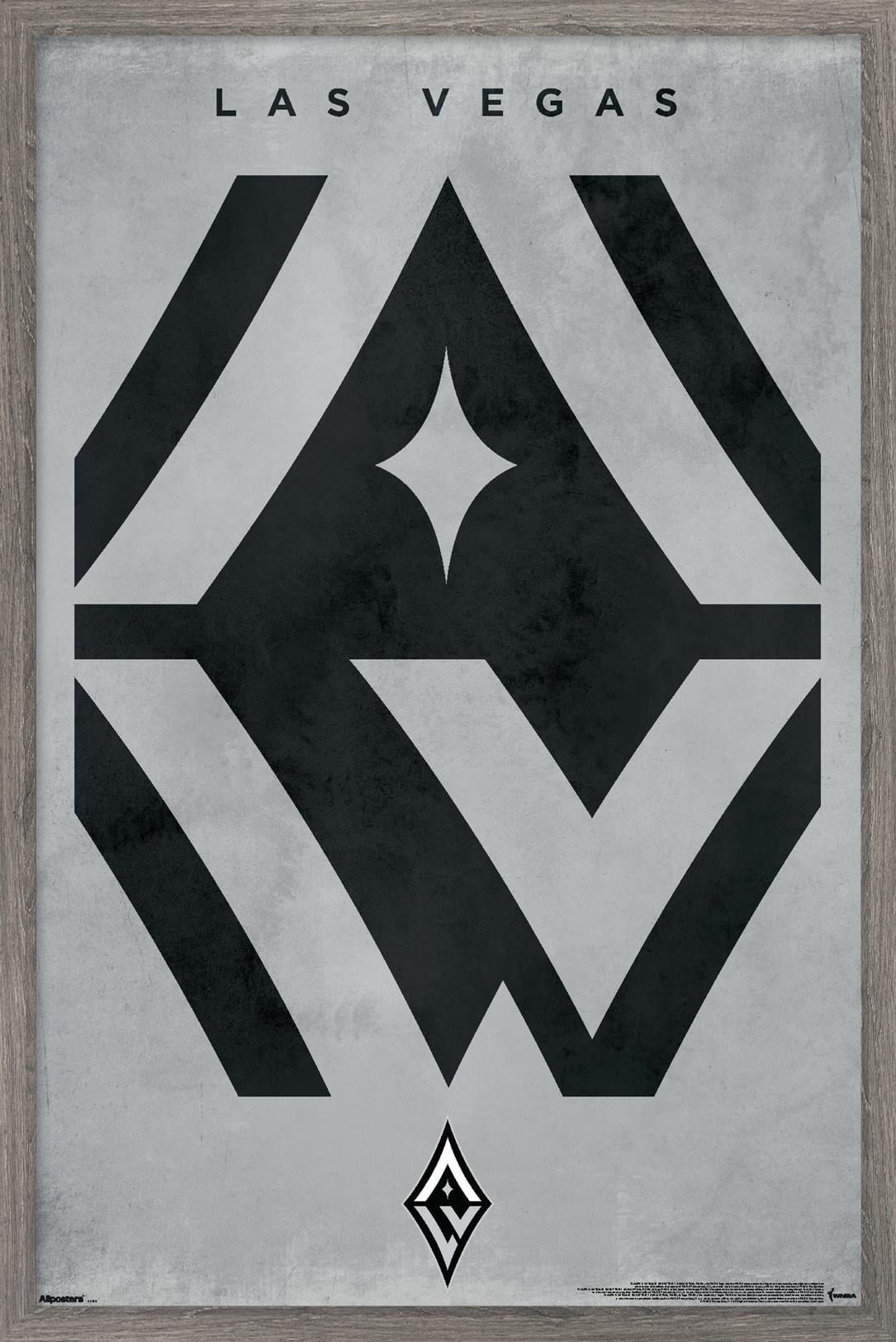 WNBA Las Vegas Aces - Logo 25 Wall Poster, 22.375" x 34" Framed ...