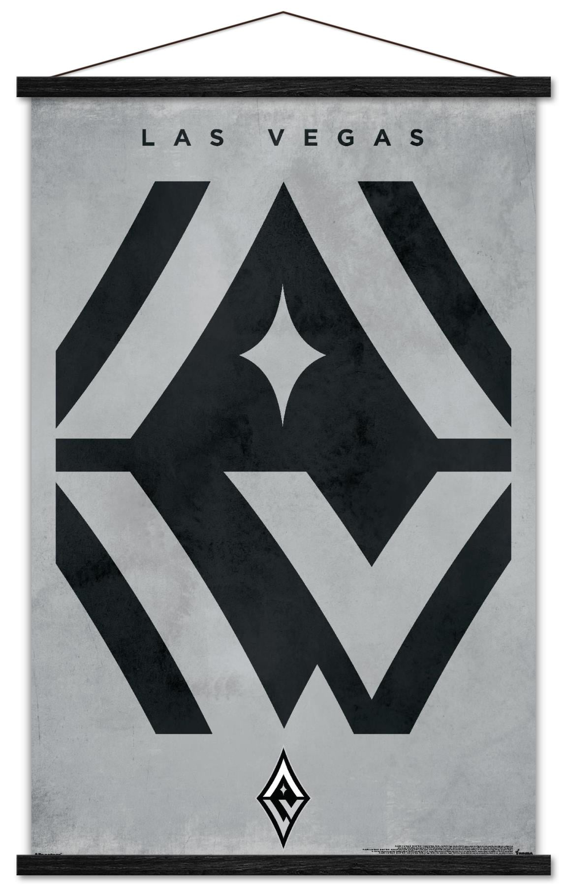 WNBA Las Vegas Aces - Logo 25 Wall Poster with Magnetic Frame, 22.375 ...