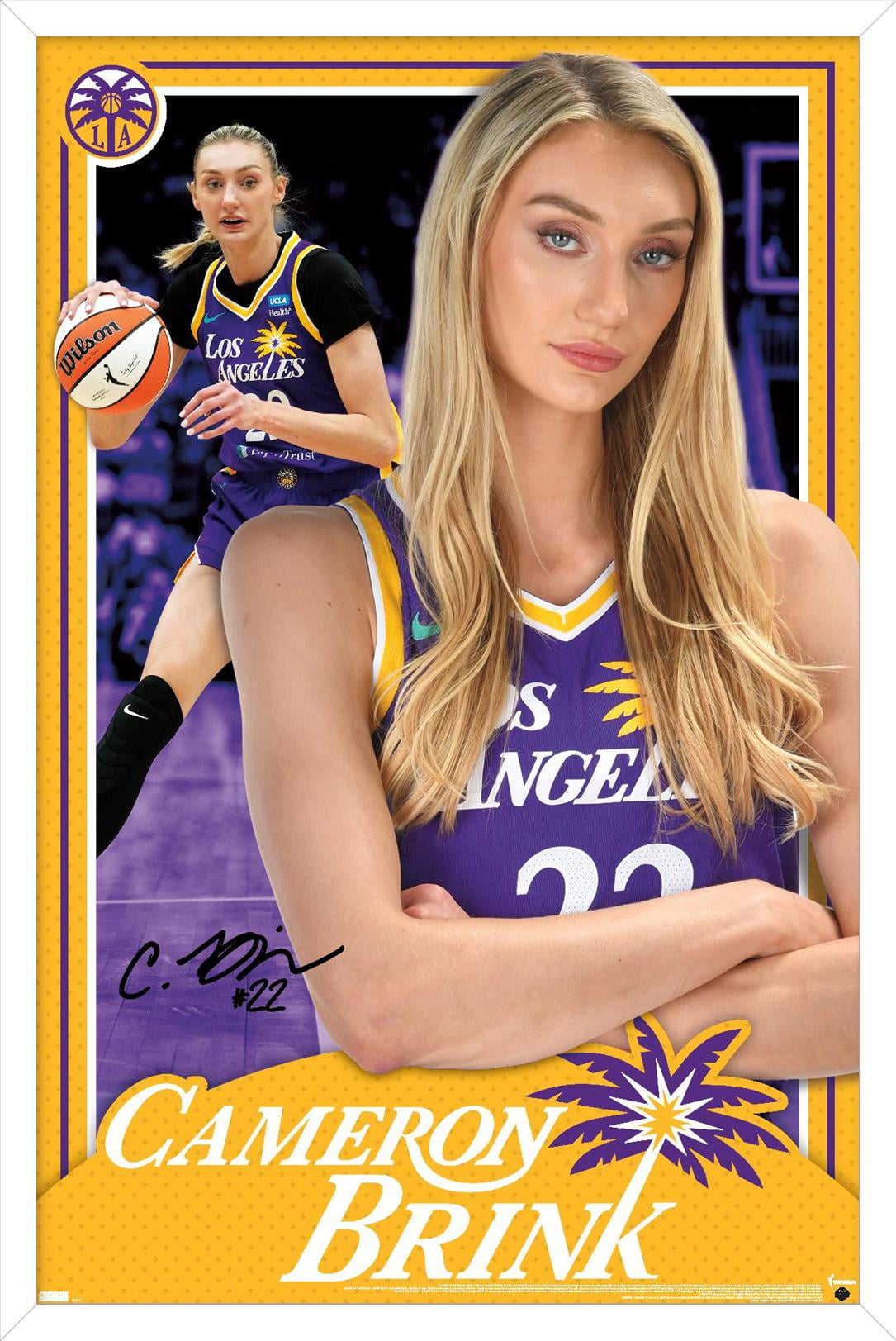 WNBA Los Angeles Sparks - Cameron Brink 24 Wall Poster, 14.725" x 22. ...