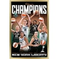 WNBA New York Liberty - 2024 WNBA Finals Champions Wall Poster, 14.725 ...