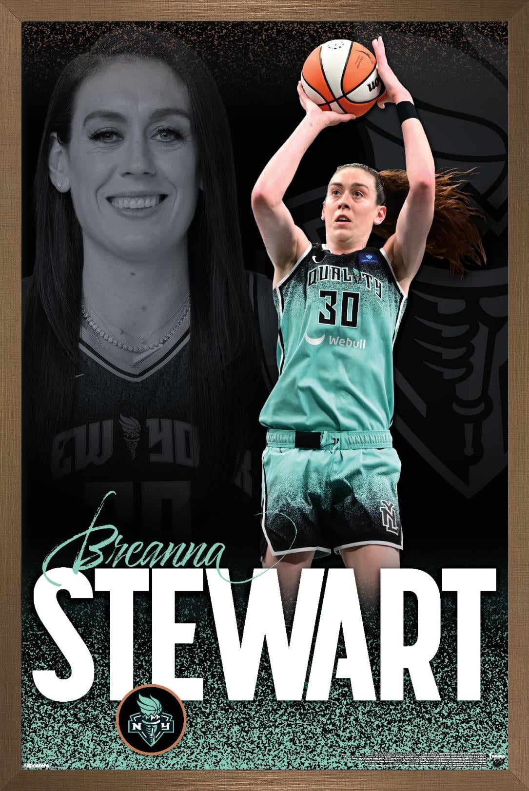 WNBA New York Liberty - Breanna Stewart 25 Wall Poster, 14.725" x 22. ...