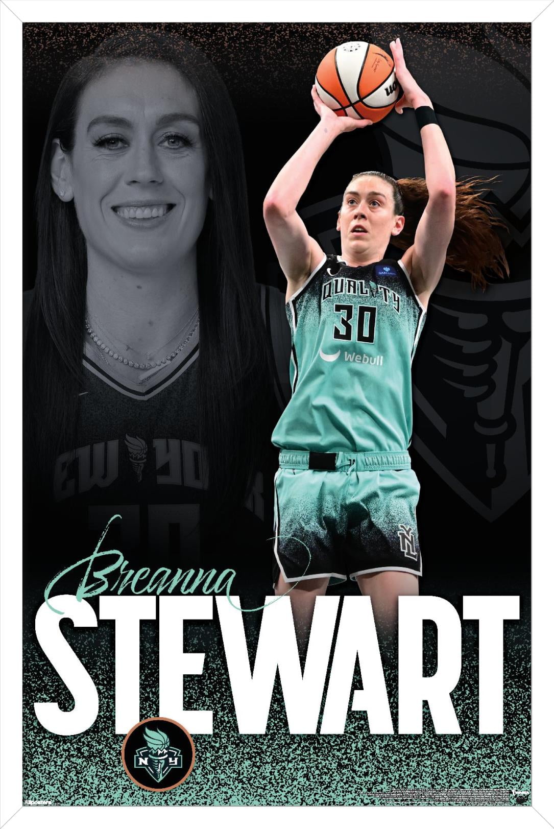 WNBA New York Liberty - Breanna Stewart 25 Wall Poster, 22.375" x 34 ...